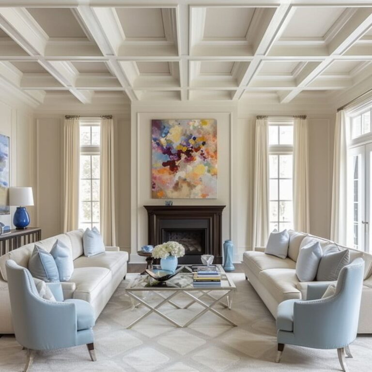 Modern Transitional Living Room Interior Design Ideas | FH