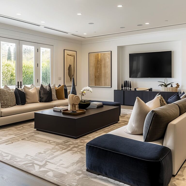 Designing Duality: Strength and Softness in Living Rooms