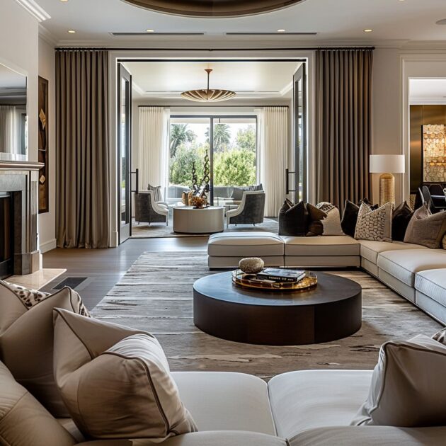 A Guide to Luxurious Transitional Living Room Design Style | FH