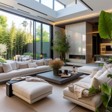 House Living Room Interiors with Openness and Light | FH