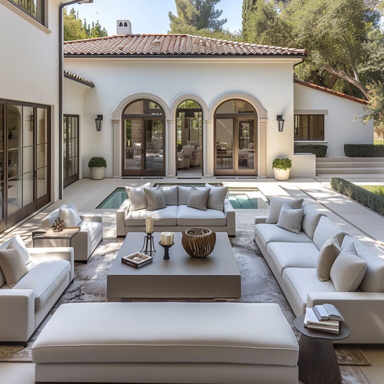 The Art of Transitional Style Outdoor Sitting Spaces