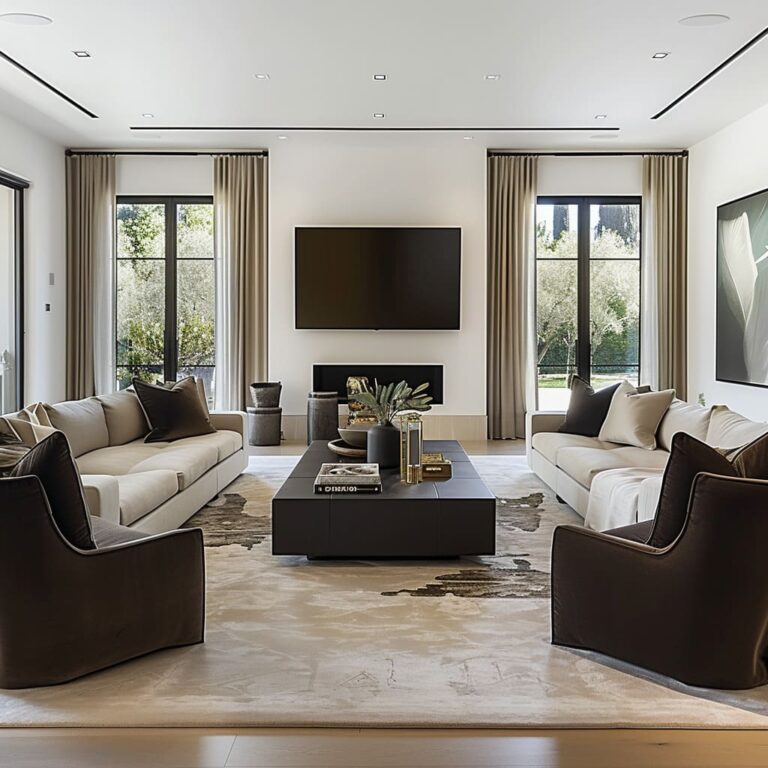 Designing Duality: Strength and Softness in Living Rooms