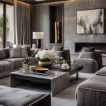 Modern Luxury: Gray Tones in Minimalist Interior Elegance