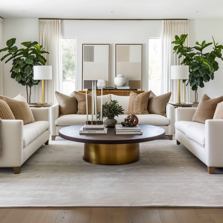 A Guide to Refined Modern Luxe Living Room Interior Design
