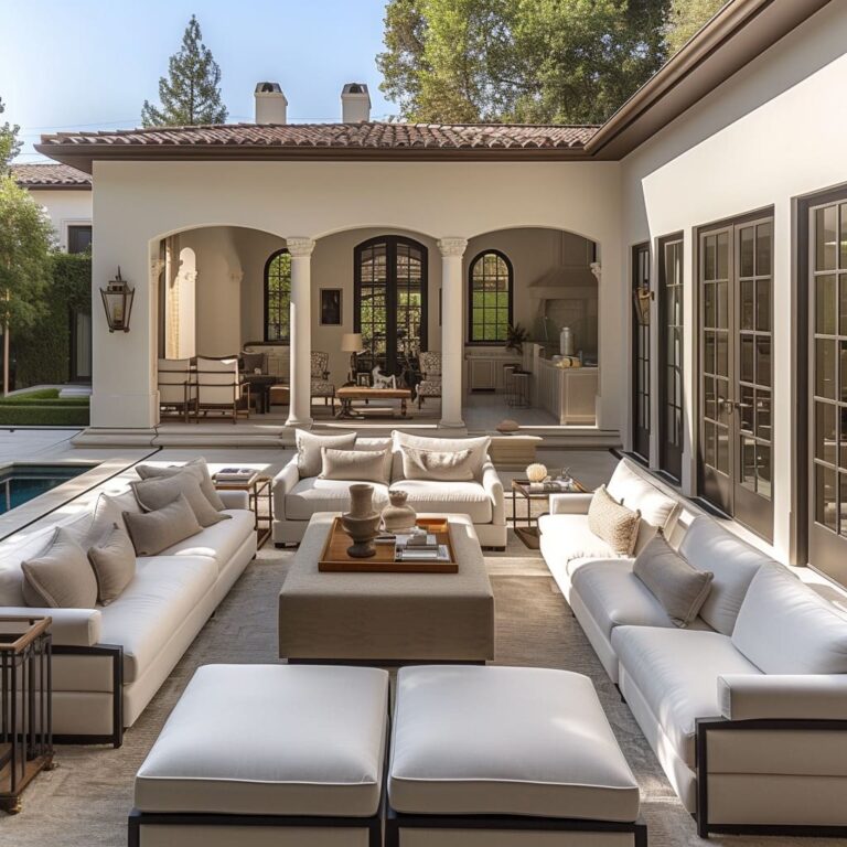 The Art of Transitional Style Outdoor Sitting Spaces