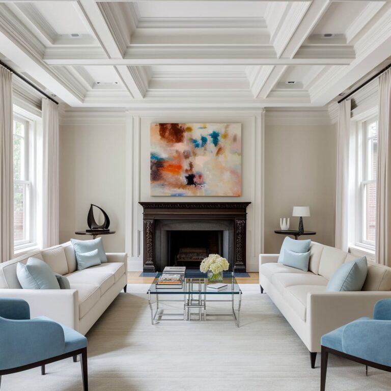 Modern Transitional Living Room Interior Design Ideas | FH