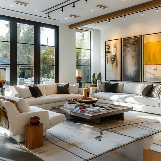Contemporary Chic: Stylish and Functional Living Rooms
