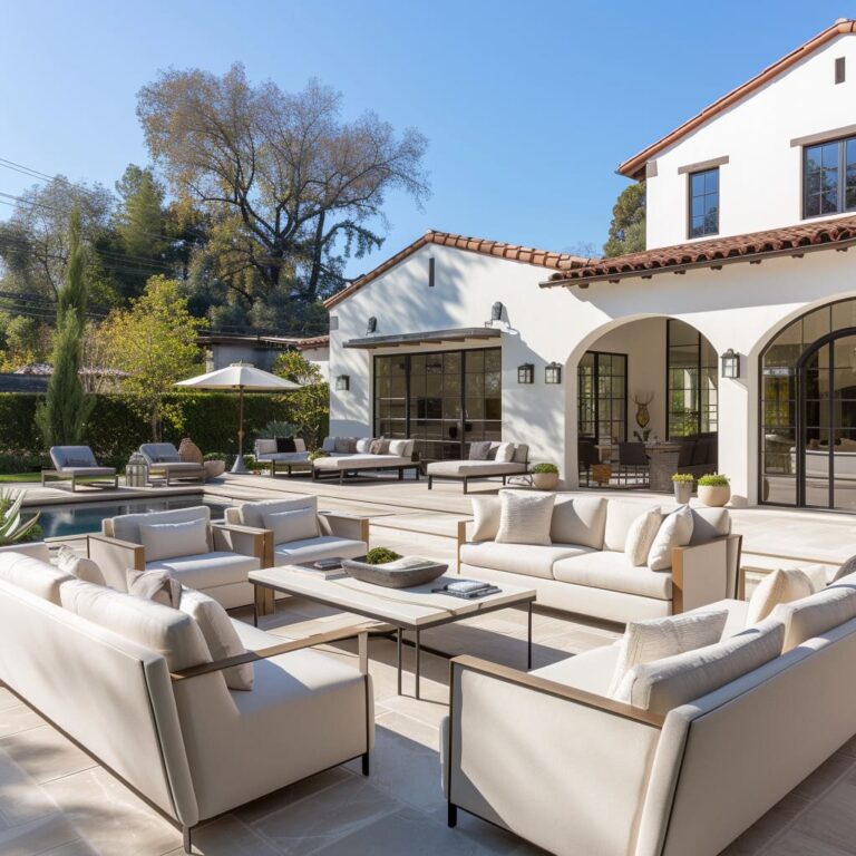 The Art of Transitional Style Outdoor Sitting Spaces