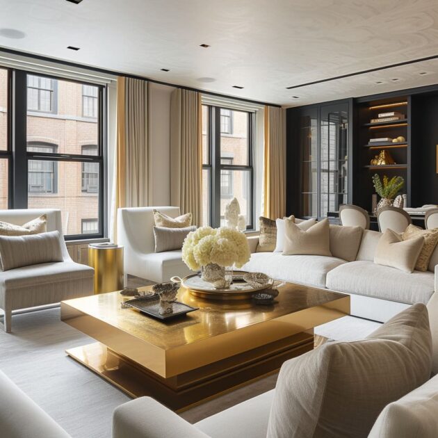 The Nuances of Bold Luxe Interior Design With Gold Finish