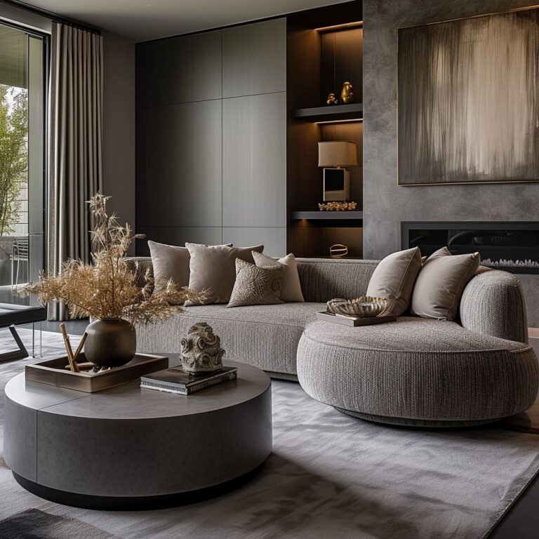 Luxurious Living Room Interior Designs with Rich Gray Hues