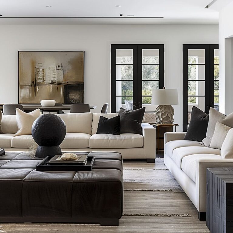 Designing Duality: Strength and Softness in Living Rooms