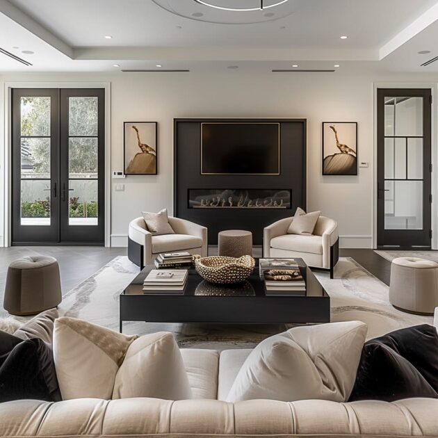 Designing Duality: Strength and Softness in Living Rooms