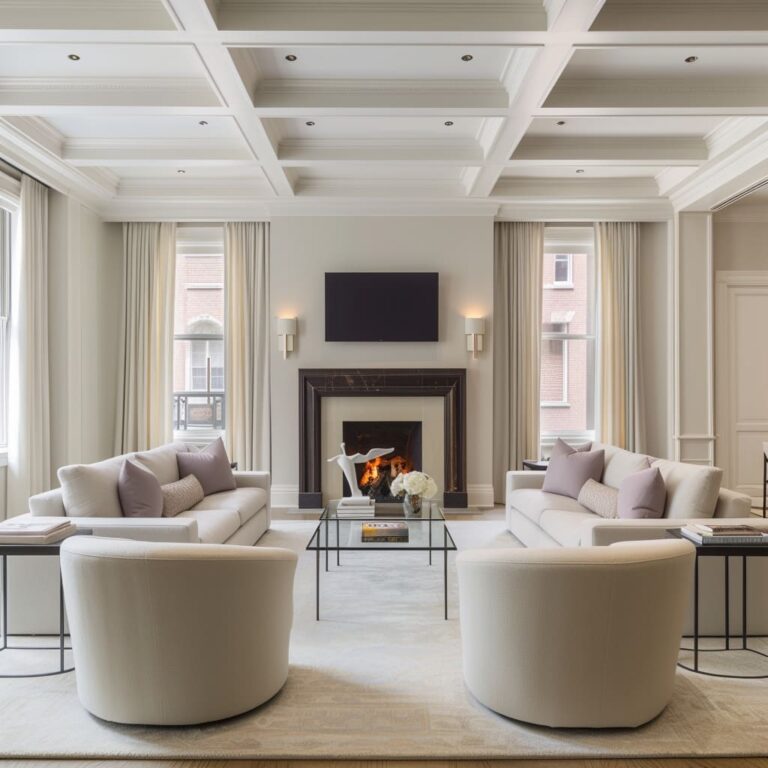 Modern Transitional Living Room Interior Design Ideas | FH