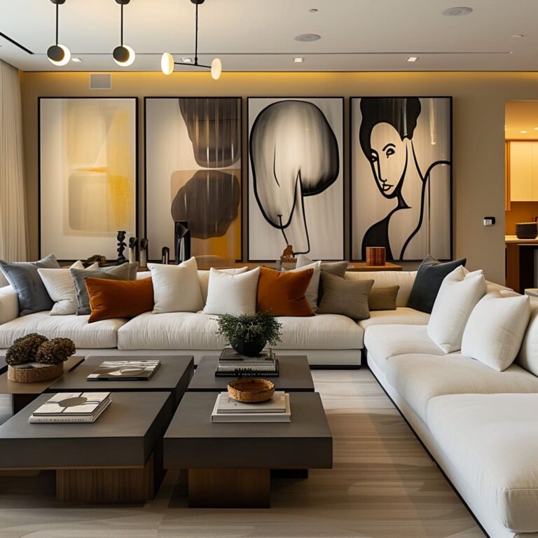 Contemporary Chic: Stylish and Functional Living Rooms