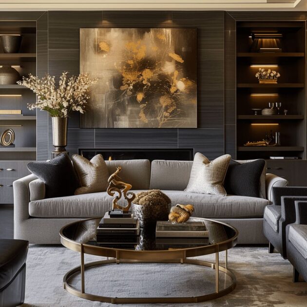 Bespoke Contemporary Luxury Living Room Interior Design | FH