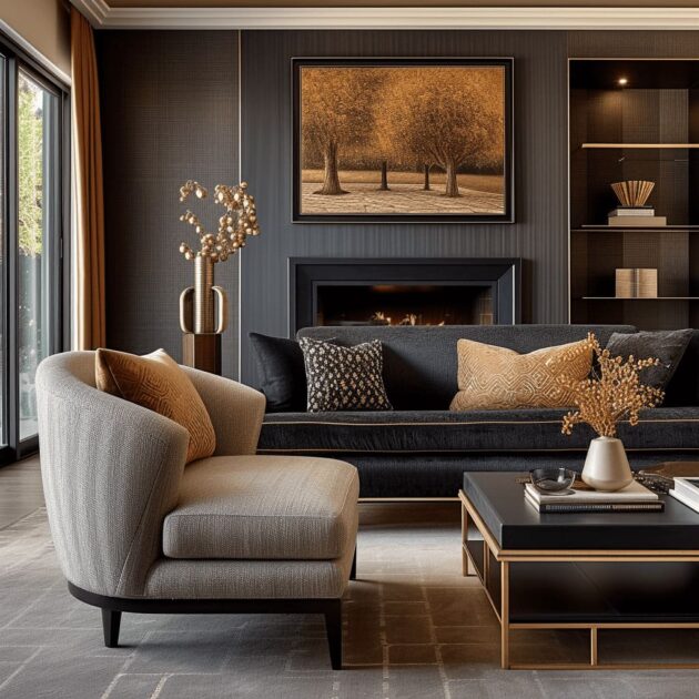 Bespoke Contemporary Luxury Living Room Interior Design | FH