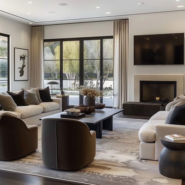 Designing Duality: Strength and Softness in Living Rooms