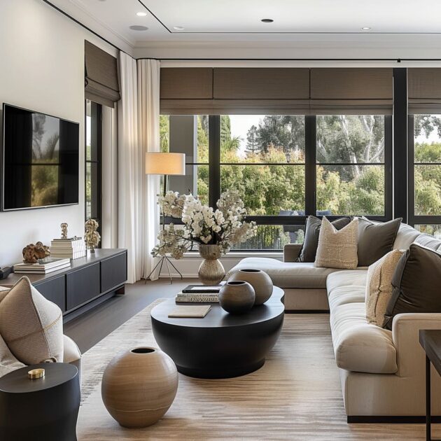 Designing Duality: Strength and Softness in Living Rooms