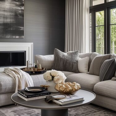 Modern Luxury: Gray Tones in Minimalist Interior Elegance