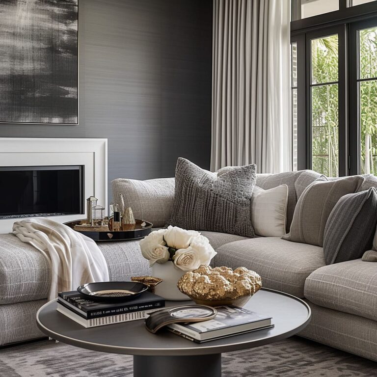 Modern Luxury: Gray Tones in Minimalist Interior Elegance