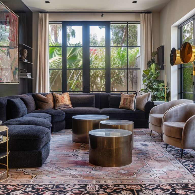 Elegance Woven: The Interplay of Plush Fabrics and Lustrous Metals in ...