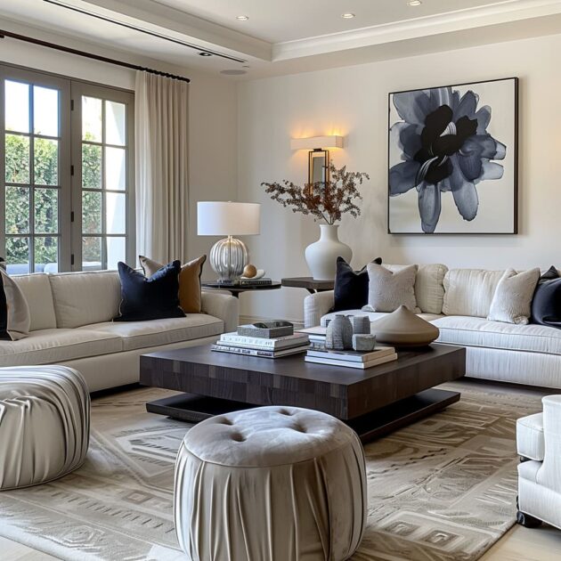 The Quiet Luxury of Transitional Living Room Interior Design
