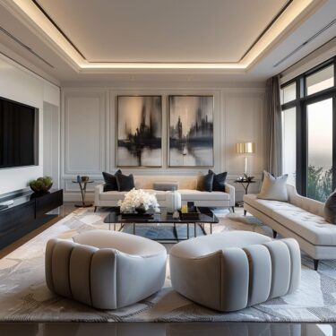 The Subtle Art of Upscale Living room Interior Design | FH