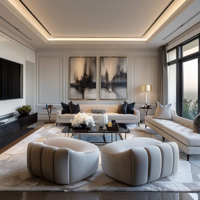 The Subtle Art of Upscale Living room Interior Design | FH