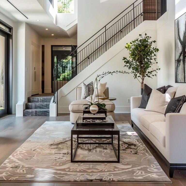 Architecture and Interior Design in 2-story House