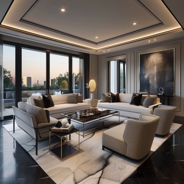 The Subtle Art of Upscale Living room Interior Design | FH