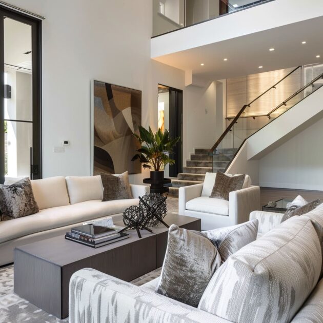 Architecture and Interior Design in 2-story House