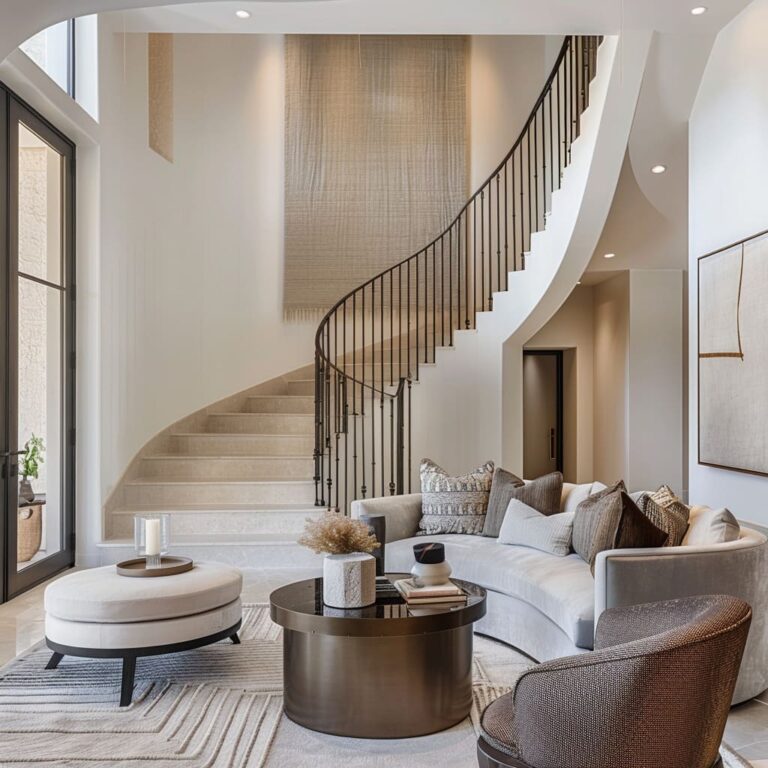 Architecture and Interior Design in 2-story House