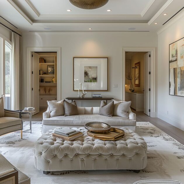 Delicate Dance of Contemporary Living Room Interior Design