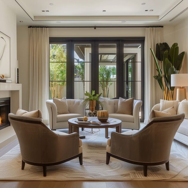 Calm, Light, and Spatial Beauty in Living Room Interiors