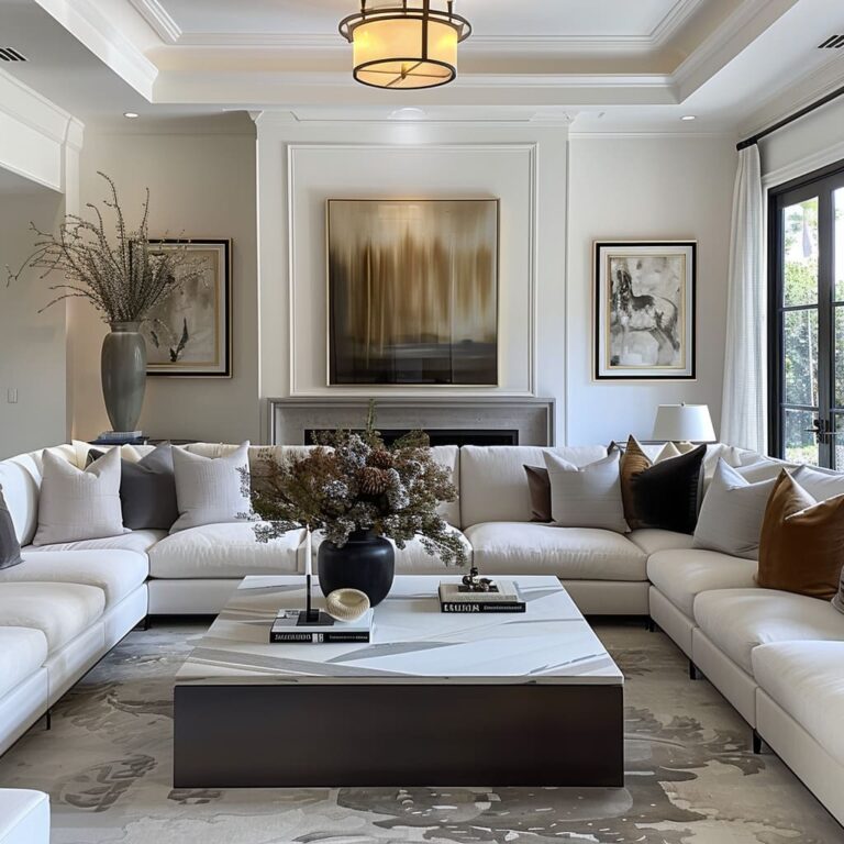 The Quiet Luxury of Transitional Living Room Interior Design