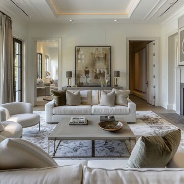 Delicate Dance of Contemporary Living Room Interior Design