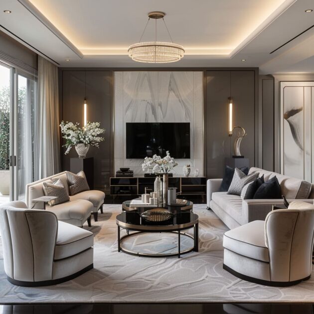 The Subtle Art of Upscale Living room Interior Design | FH