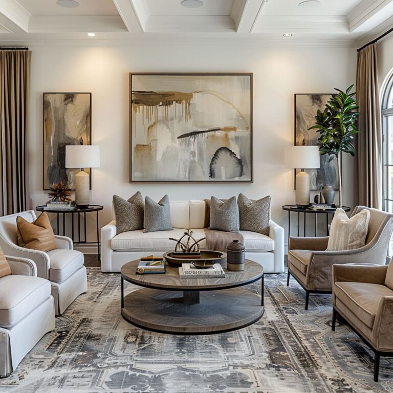 Ergonomics, Ambiance, and Continuity in Living Room Interior