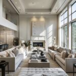 Minimalist Approach in Transitional Living Room Interiors