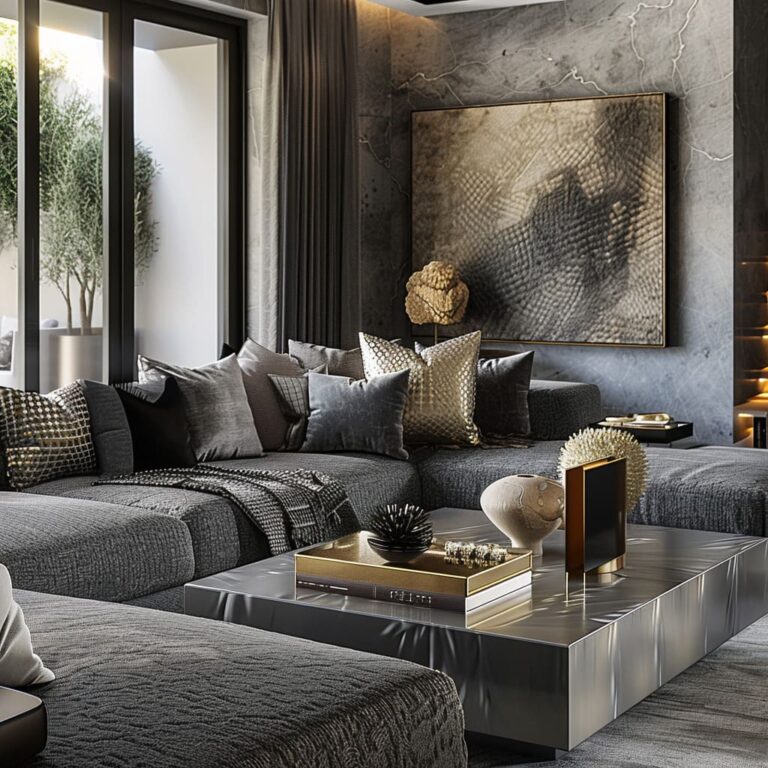 Monochrome Living Room: Luxury in Single-Color Home Design