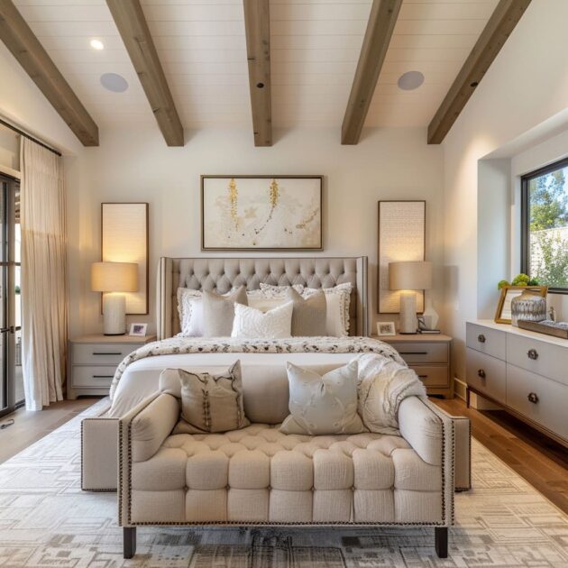 How to Mix Modern and Rustic in a Farmhouse Bedroom: 20 tips