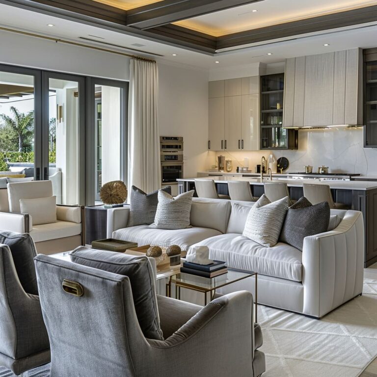 Detailed Guide to White Farmhouse Living Room Design | FH