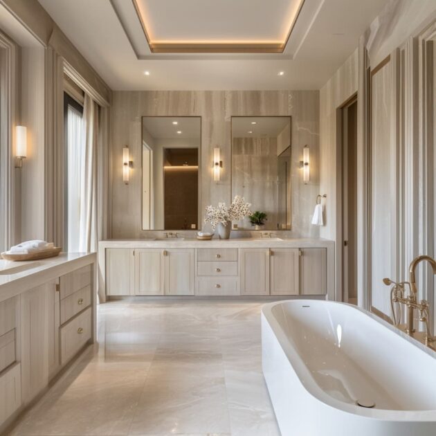 How To Make Transitional Style Bathroom Interior Design