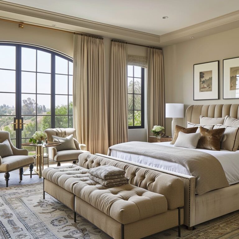 The Transitional Style Master Bedroom: Detailed Design Guide
