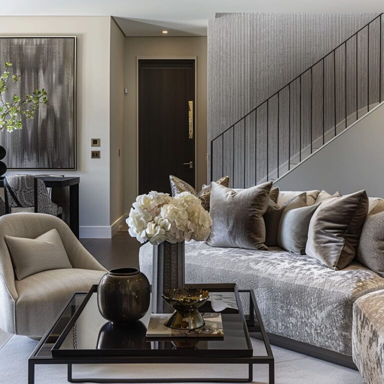 Monochrome Living Room: Luxury in Single-Color Home Design