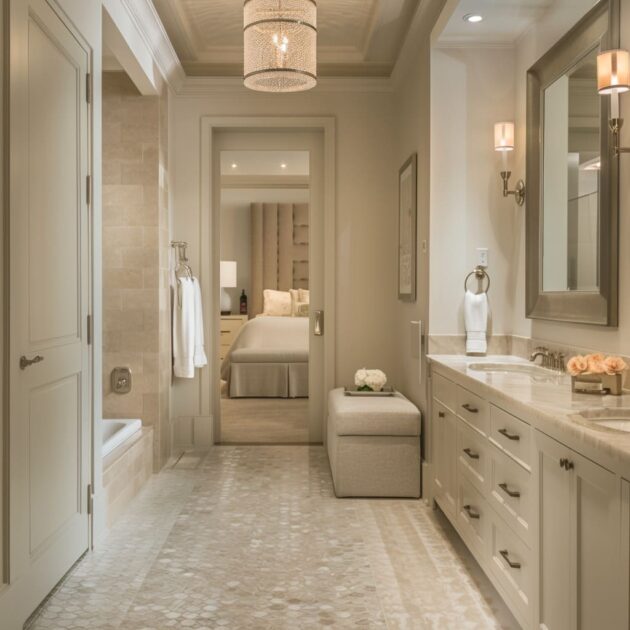 How To Make Transitional Style Bathroom Interior Design