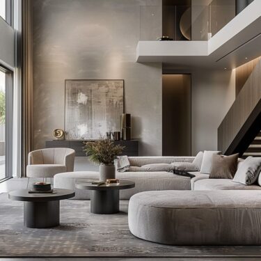Monochrome Living Room: Luxury in Single-Color Home Design