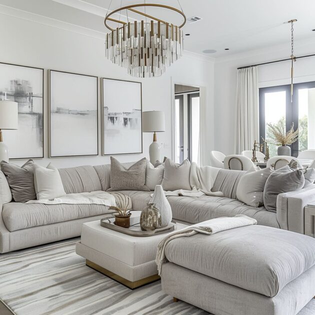 Detailed Guide to White Farmhouse Living Room Design | FH