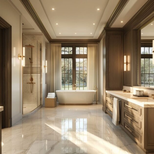 How To Make Transitional Style Bathroom Interior Design