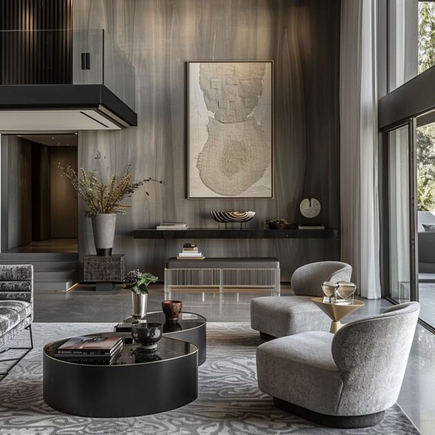 Monochrome Living Room: Luxury in Single-Color Home Design